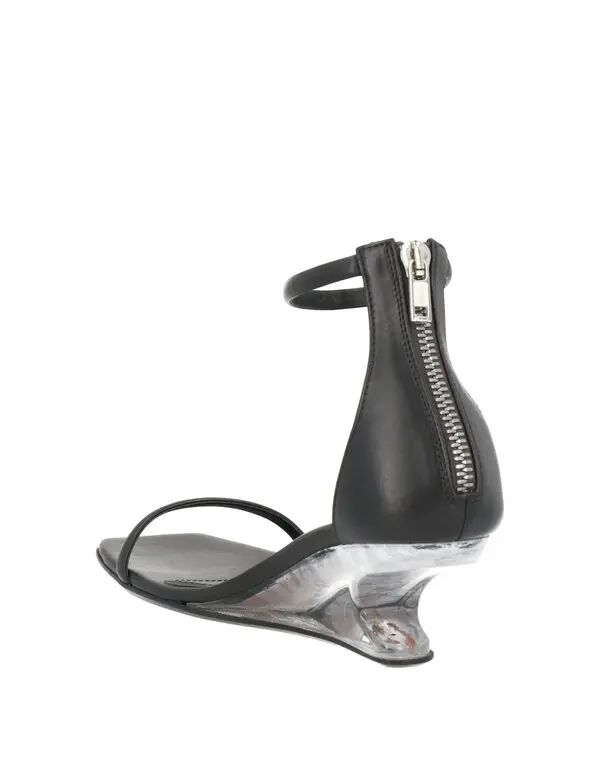 Rick Owens Sculptural Heel Slingback Sandals