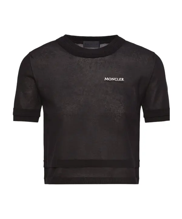 Moncler Double-trimmed Cotton T-shirt