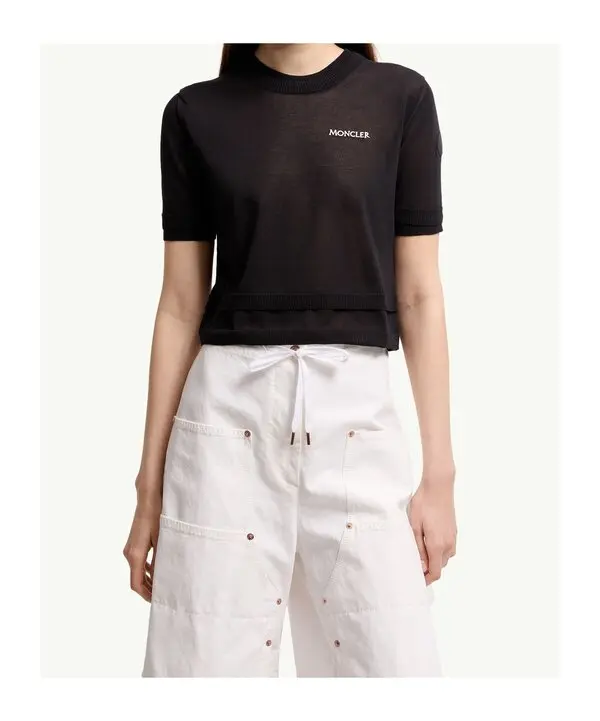 Moncler Double-trimmed Cotton T-shirt