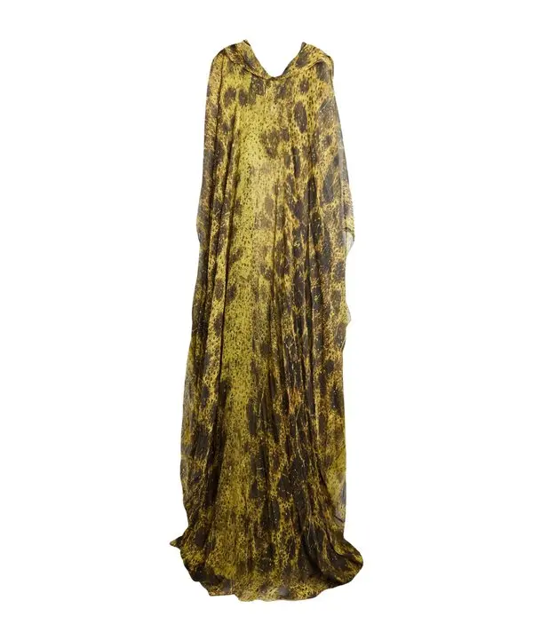 Rick Owens Colorful Long-sleeve Hooded Maxi Dress - Green
