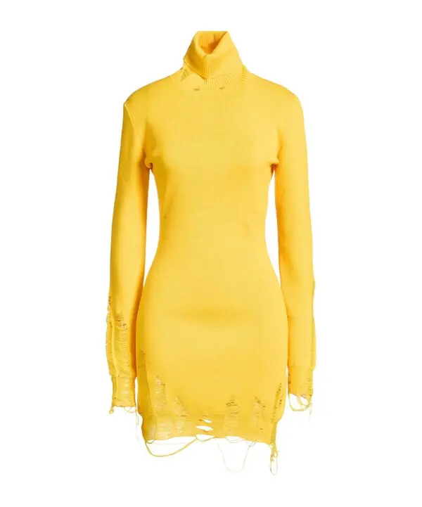 MAISON MARGIELA Slim-fit Knit Dress With Distressed Details