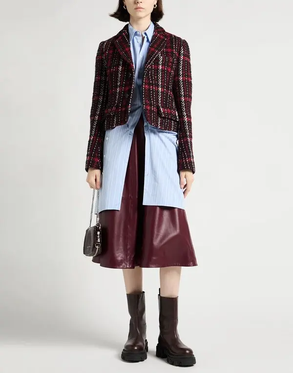 Marni Single-breasted Plaid Flannel Blazer