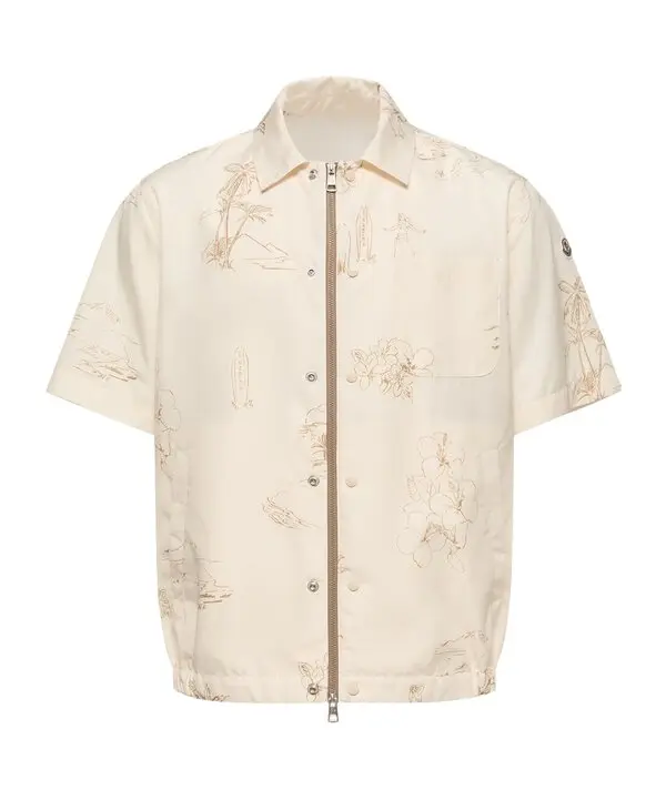 Moncler Surf Print Short Sleeve Shirt