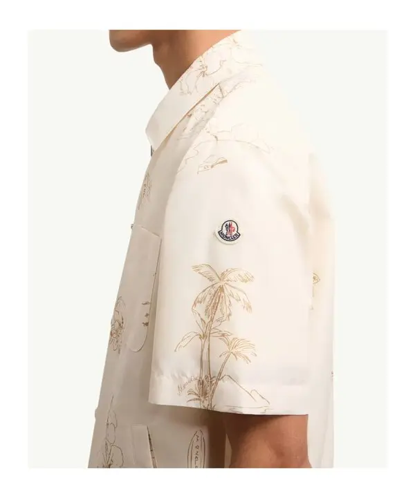 Moncler Surf Print Short Sleeve Shirt