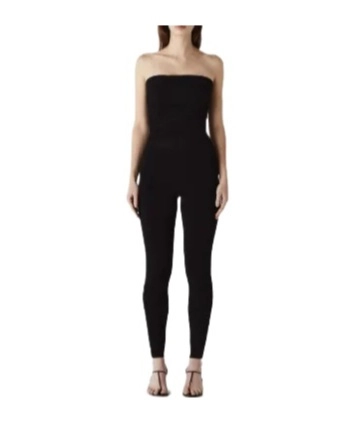 Khaite Fitted One-piece Jumpsuit With Square Neckline