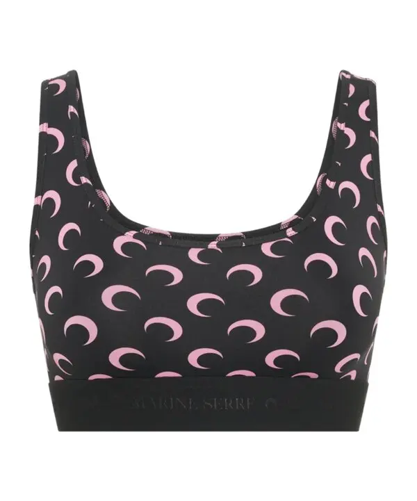 MARINE SERRE Moon-print Sports Bra