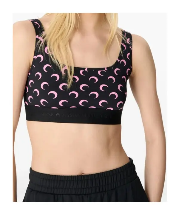 MARINE SERRE Moon-print Sports Bra