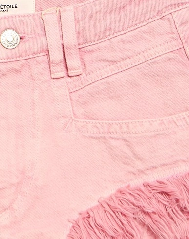 Isabel Marant Étoile Denim Hotpants With Fringed Hem