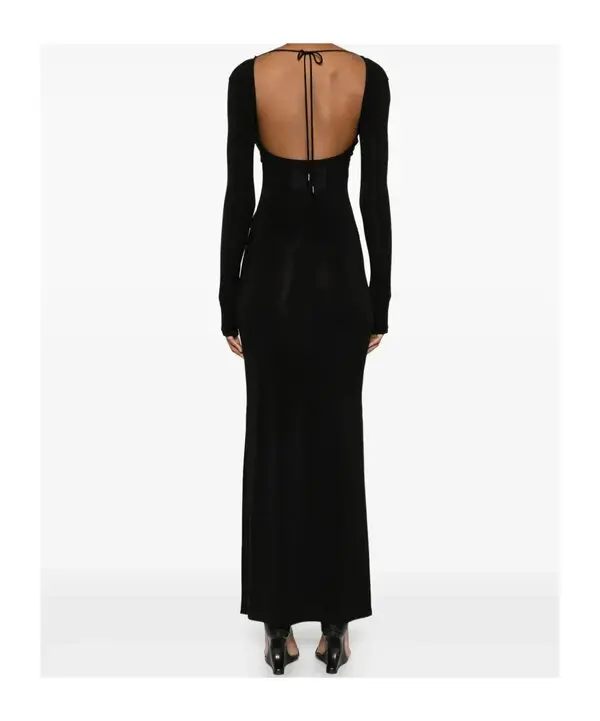 MARINE SERRE Scarf-detailing Maxi Dress