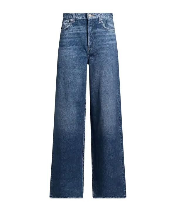 Rag & Bone Wide-leg Denim Trousers - Blue