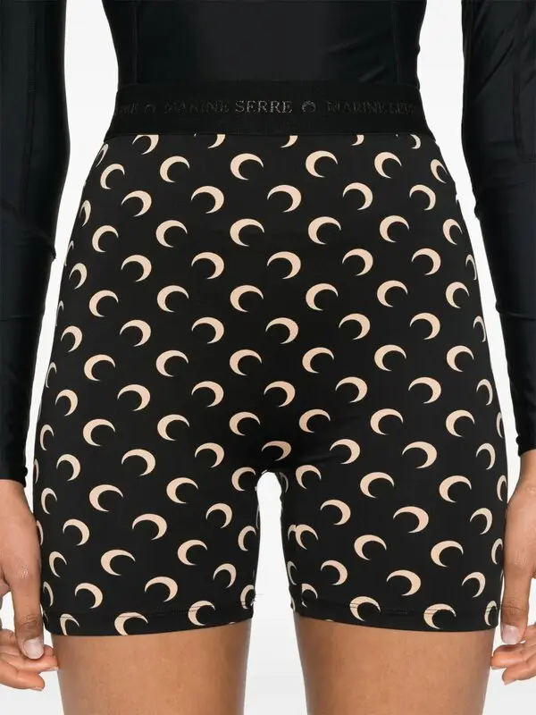 MARINE SERRE Moon-print Shorts