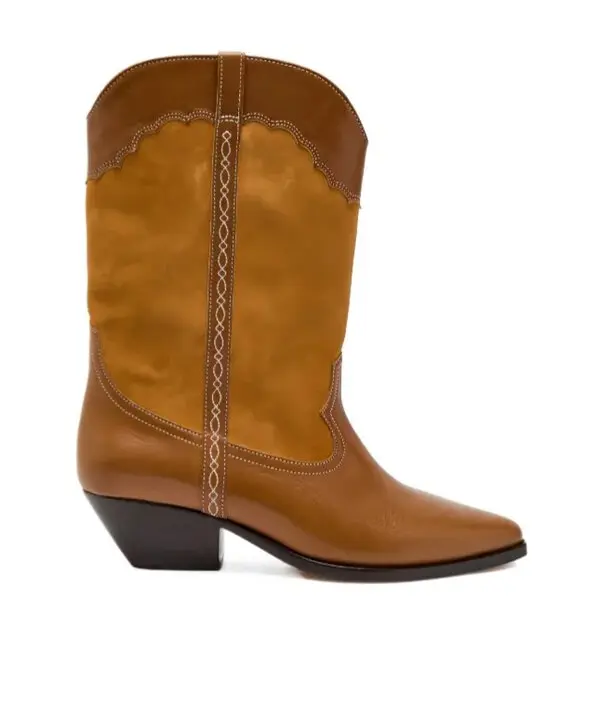 Isabel Marant Étoile Suede Panel Boots - Brown