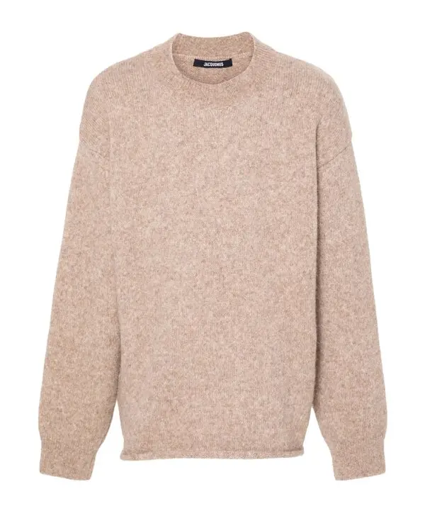 Jacquemus Knitted Logo Long Sleeve Sweater