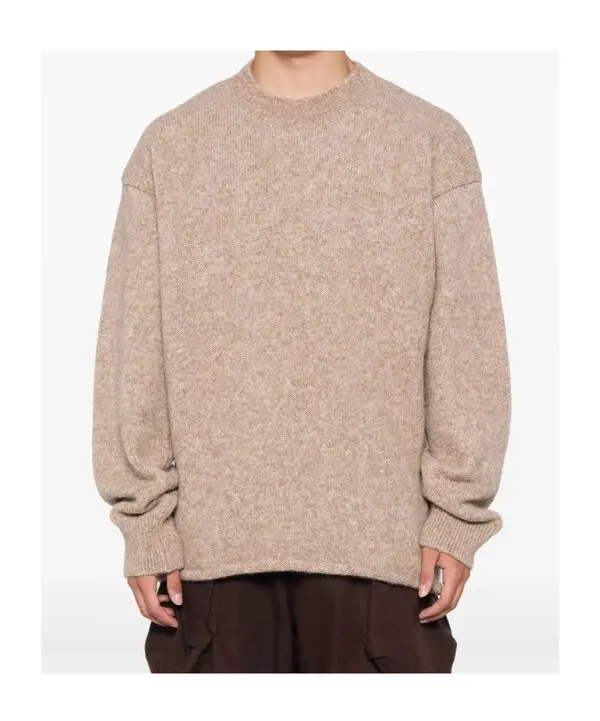 Jacquemus Knitted Logo Long Sleeve Sweater
