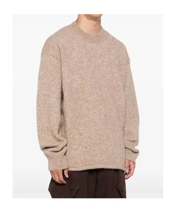 Jacquemus Knitted Logo Long Sleeve Sweater