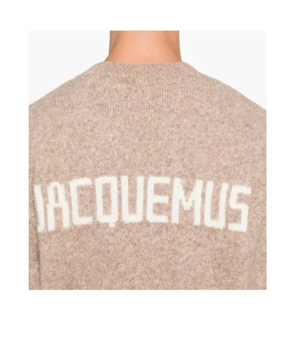 Jacquemus Knitted Logo Long Sleeve Sweater