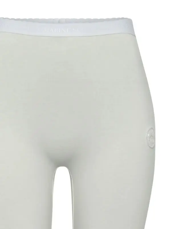 MARINE SERRE Pearl Logo Capri Pants