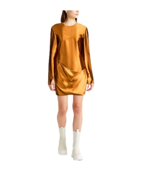 Sportmax Longsleeve Dress With Draped Accents