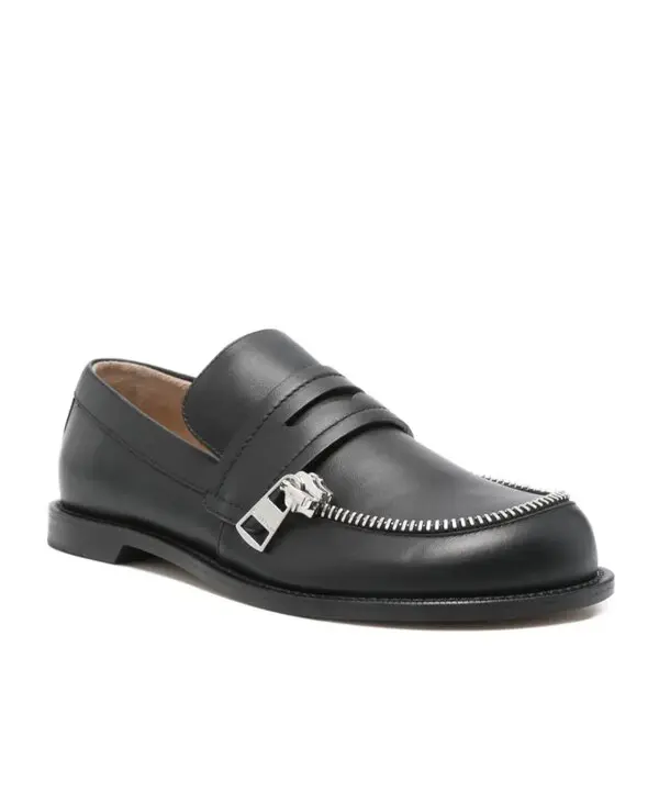 J.W.ANDERSON Zip-detail Penny Loafers