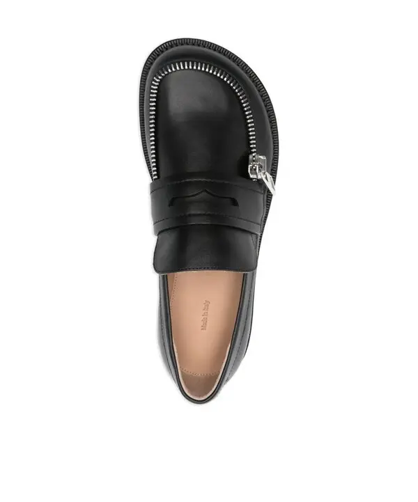 J.W.ANDERSON Zip-detail Penny Loafers