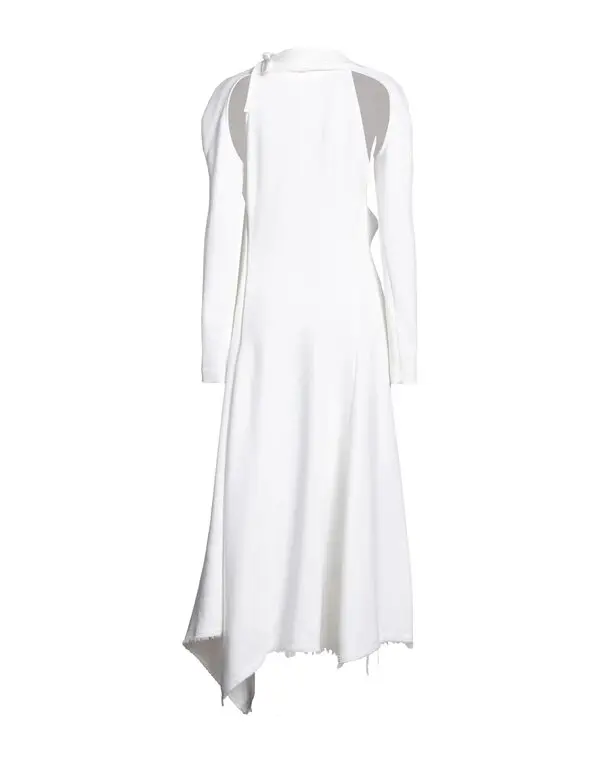 Jacquemus Crepe Flared Midi Dress With Detachable Sleeves