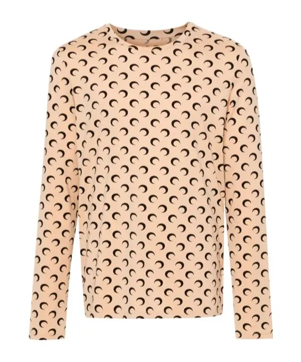 MARINE SERRE Moonogram-pattern T-shirt
