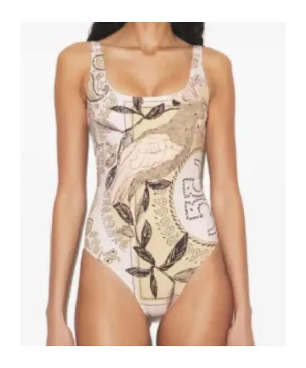 Tory Burch Printed One-piece U-back Swimsuit