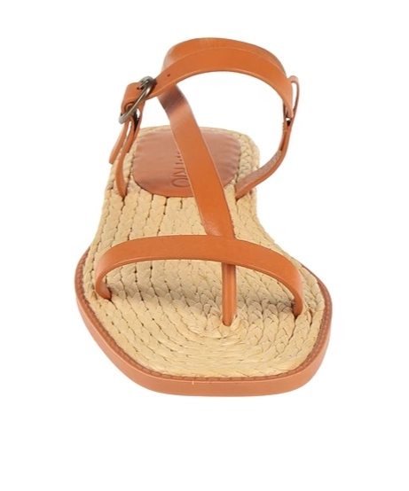 Farm Rio Slingback Thong Sandals With Buckle Fastening