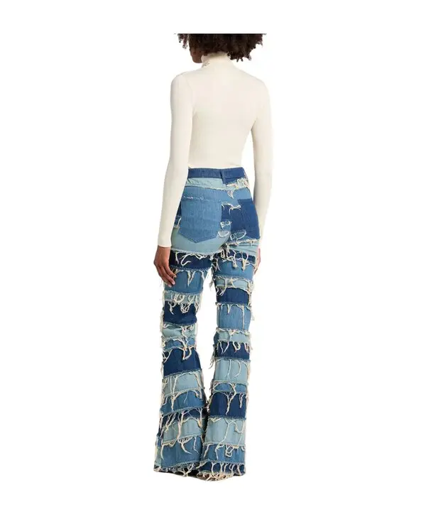 Sportmax Patchwork Bootcut Jeans