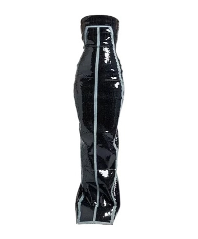 Rick Owens Sequined Strapless Maxi Dress - Blue
