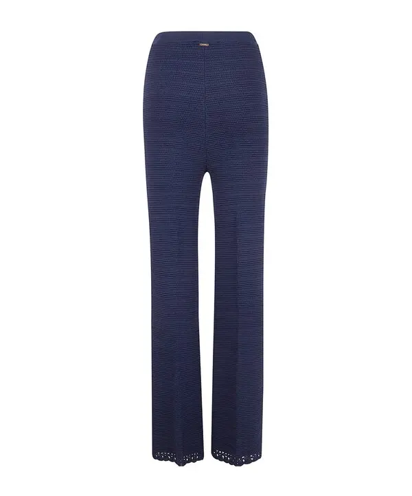 TWINSET Crochet Detailed Knitted Pants