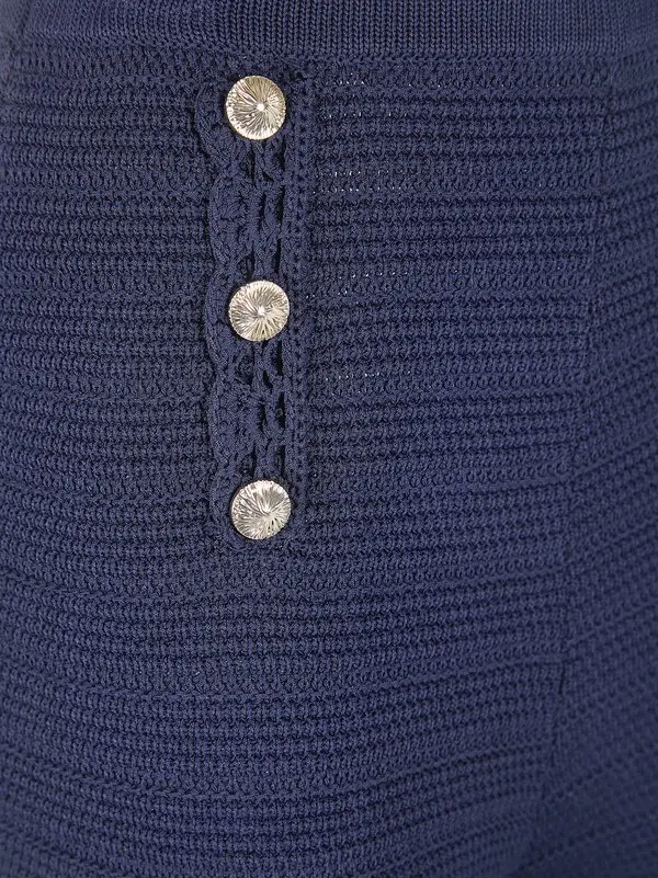 TWINSET Crochet Detailed Knitted Pants