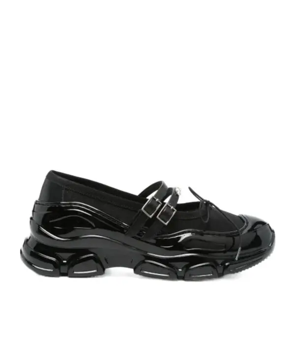 Simone Rocha Ballet Flats With Buckle Strap Closure And Bow Detailing