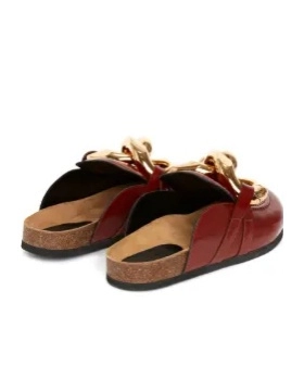 J.W.ANDERSON Chain-detail Leather Loafer Mules