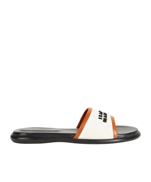 Isabel Marant Étoile Two-tone Leather Slippers