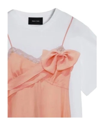 Simone Rocha Optical Illusion Print Crew Neck T-shirt