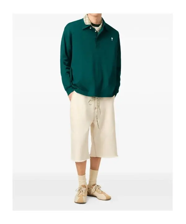 AMI Paris Cotton De Coeur Polo
