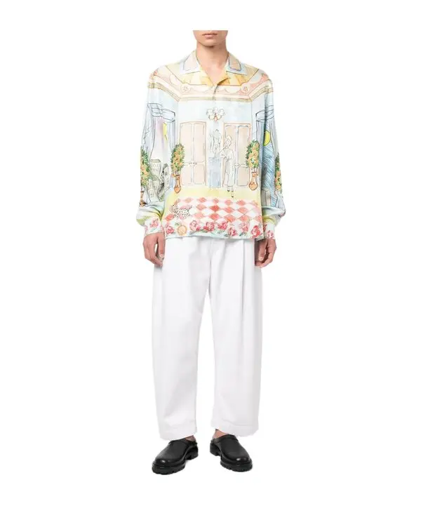 Casablanca Graphic-print Long-sleeve Shirt