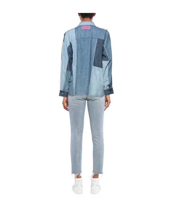Dolce & Gabbana Patchwork Denim Shirt