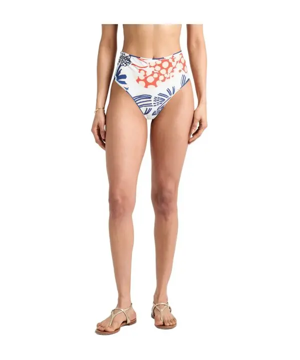 Farm Rio High-waisted Colorful Swim Trunks