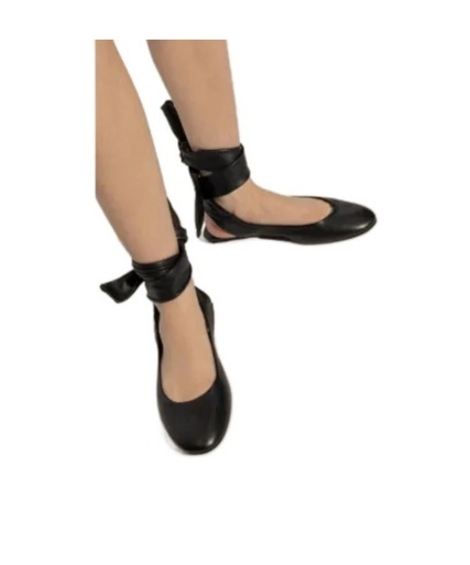 Attico Cloe Ballet Flats - Black