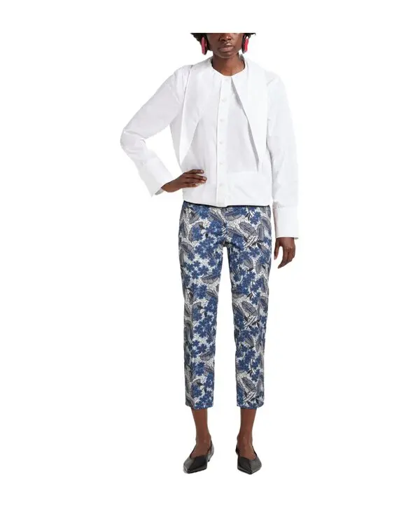 Max Mara Floral Print Tapered Trousers