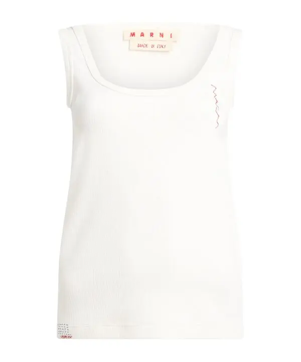 Marni Ribbed Jersey Scoop Neck Vest