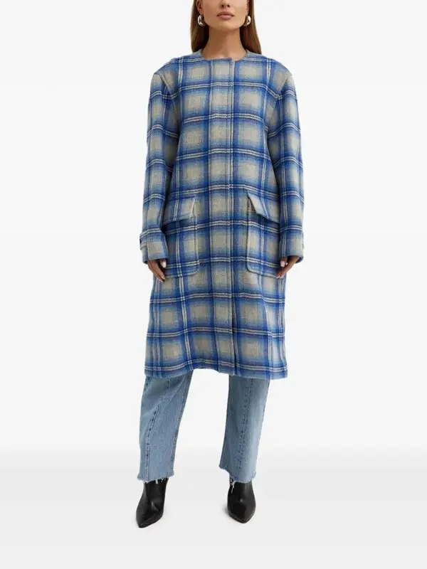 Isabel Marant Étoile Plaid Wool Coat