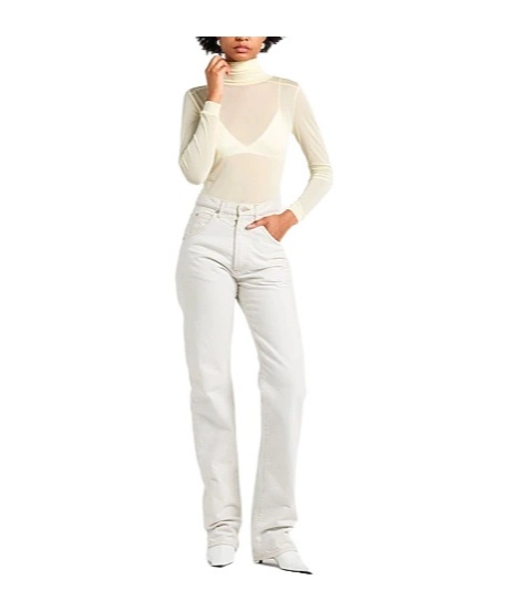 MAISON MARGIELA Solidcolor Stretch Longsleeve Top