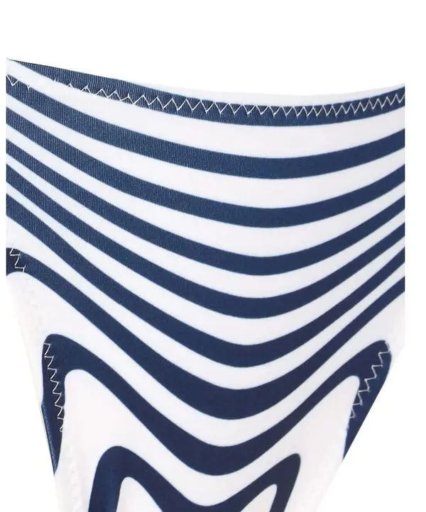 JEAN PAUL GAULTIER Striped Lace-up Bikini