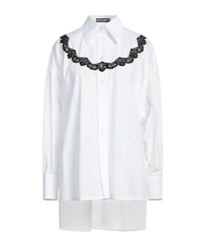 Dolce & Gabbana Twotoned Longsleeve Lace Shirt