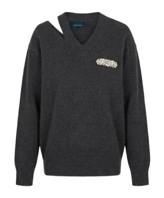 Simone Rocha Embellished Cut-out Sweater