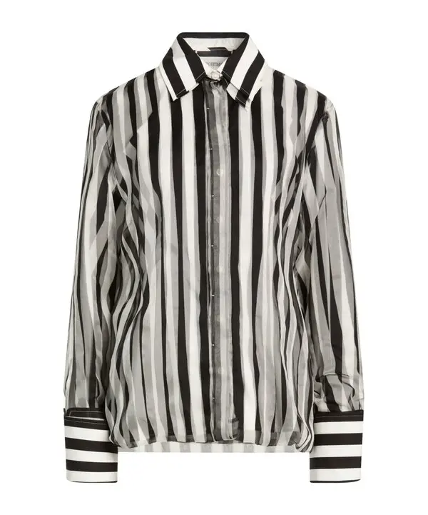 Sportmax Striped Yarn Long Sleeve Shirt