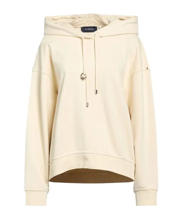 Sportmax Solid Color Sweatshirts - Off White